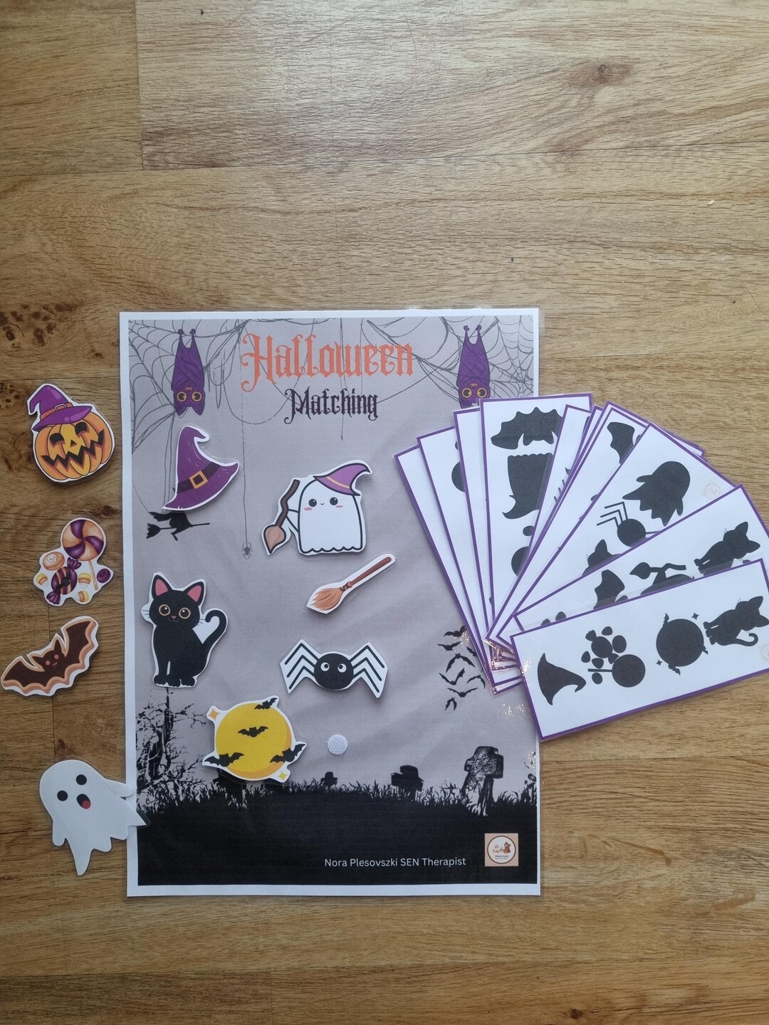 Halloween Shadow Matching 2in1 - Etsy