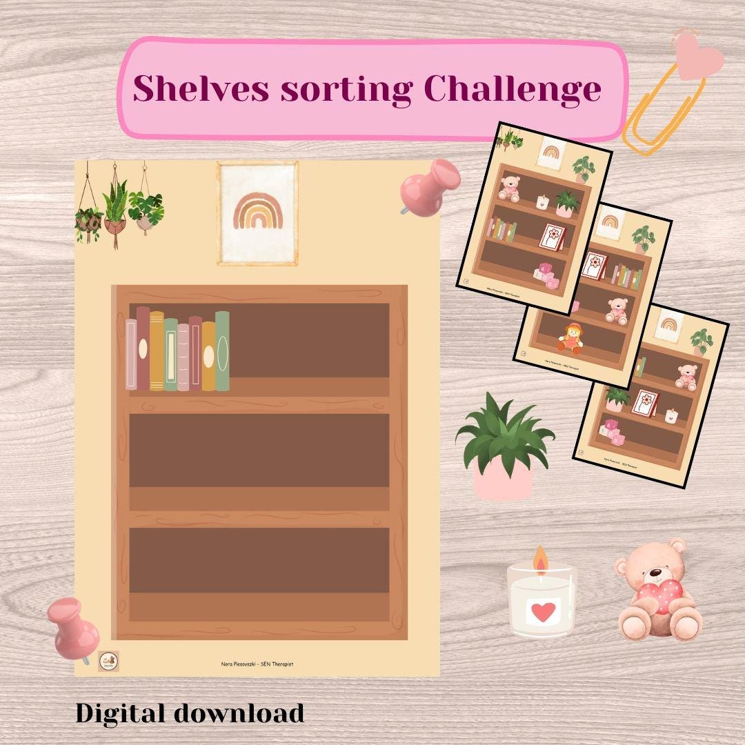 Shelves Sorting Challenge - Etsy