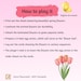 Spring Flower Garden Game - Etsy