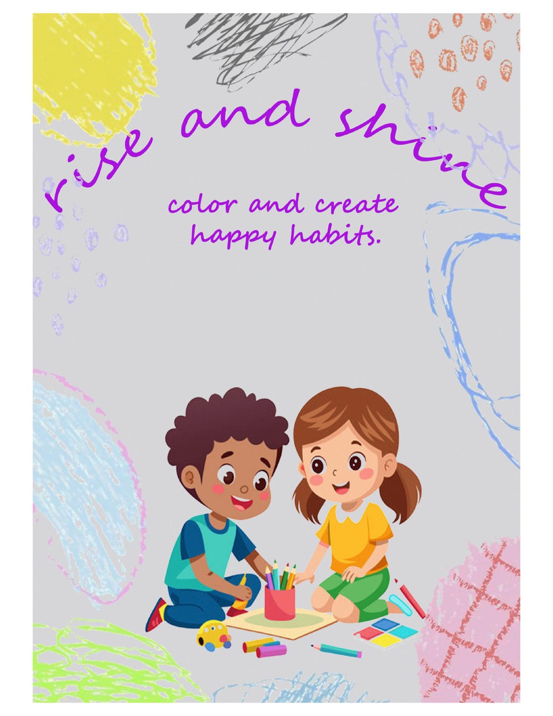 Printable Morning Routine Coloring Book for Kids Fun Start to the Day ...