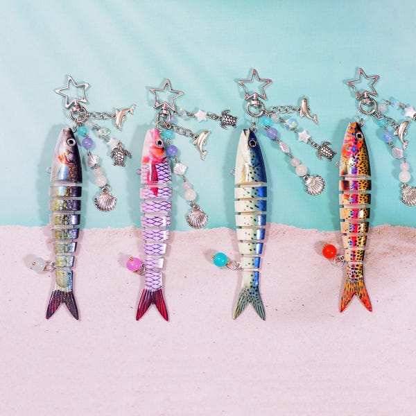 Fish Keychain - Etsy