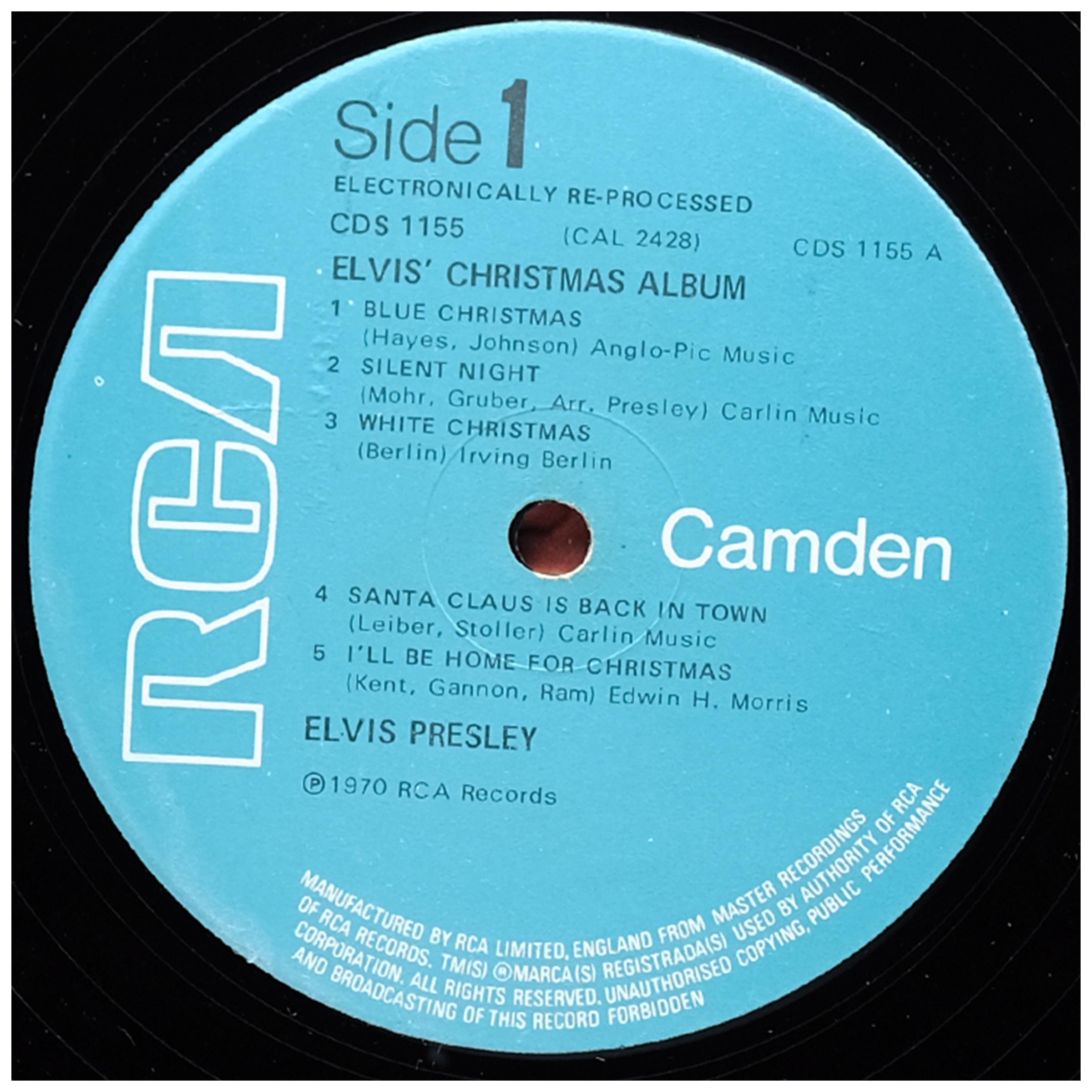 Elvis Christmas Album RCA CDS 1155, 1976 Elvis Blue Christmas, Elvis ...