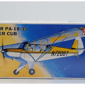 Academy Minicraft Piper PA-18-35 Super Cub 1/48th Scale Plastic Model ...