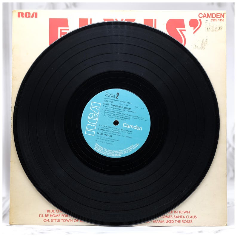 Elvis Christmas Album RCA CDS 1155, 1976 Elvis Blue Christmas, Elvis ...