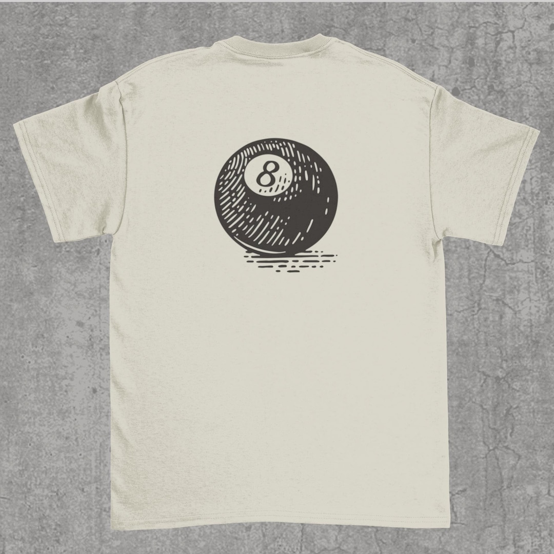 Retro Vintage 8 Ball Tshirt, Billiards Graphic Tee, Eight Ball Pool ...