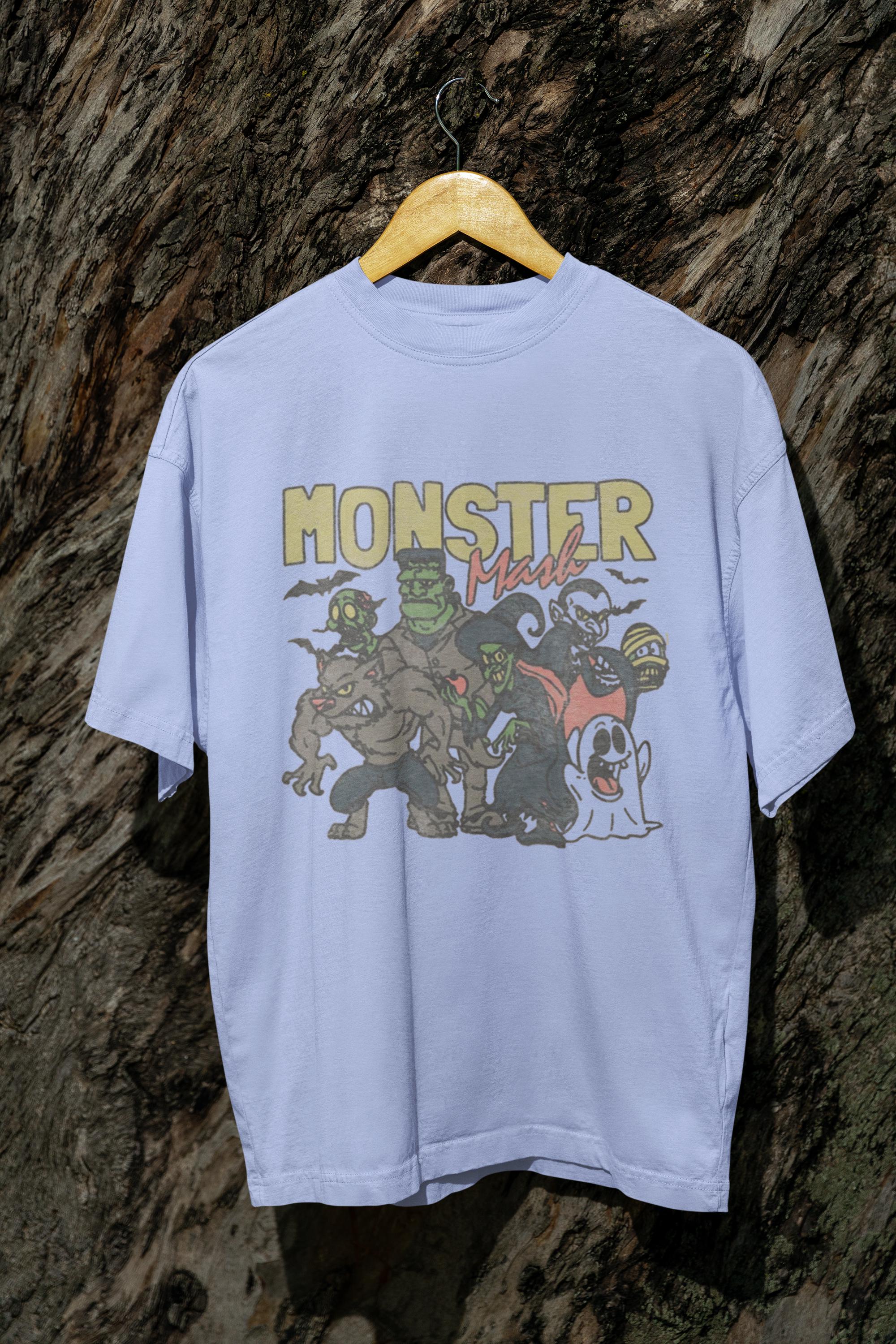 Vintage Monster Mash Shirt, Retro Halloween Shirts, Aesthetic Haloween ...
