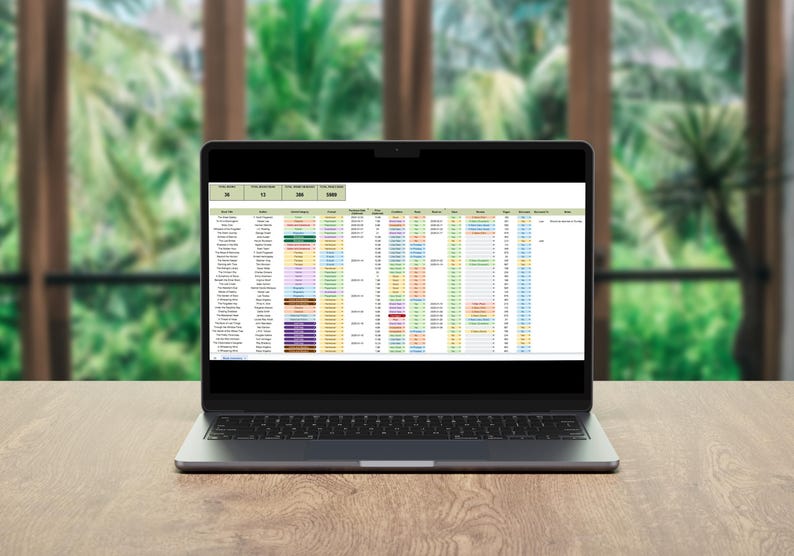 Book Inventory Tracker Template Sheet, Book Reading Tracker for Readers ...