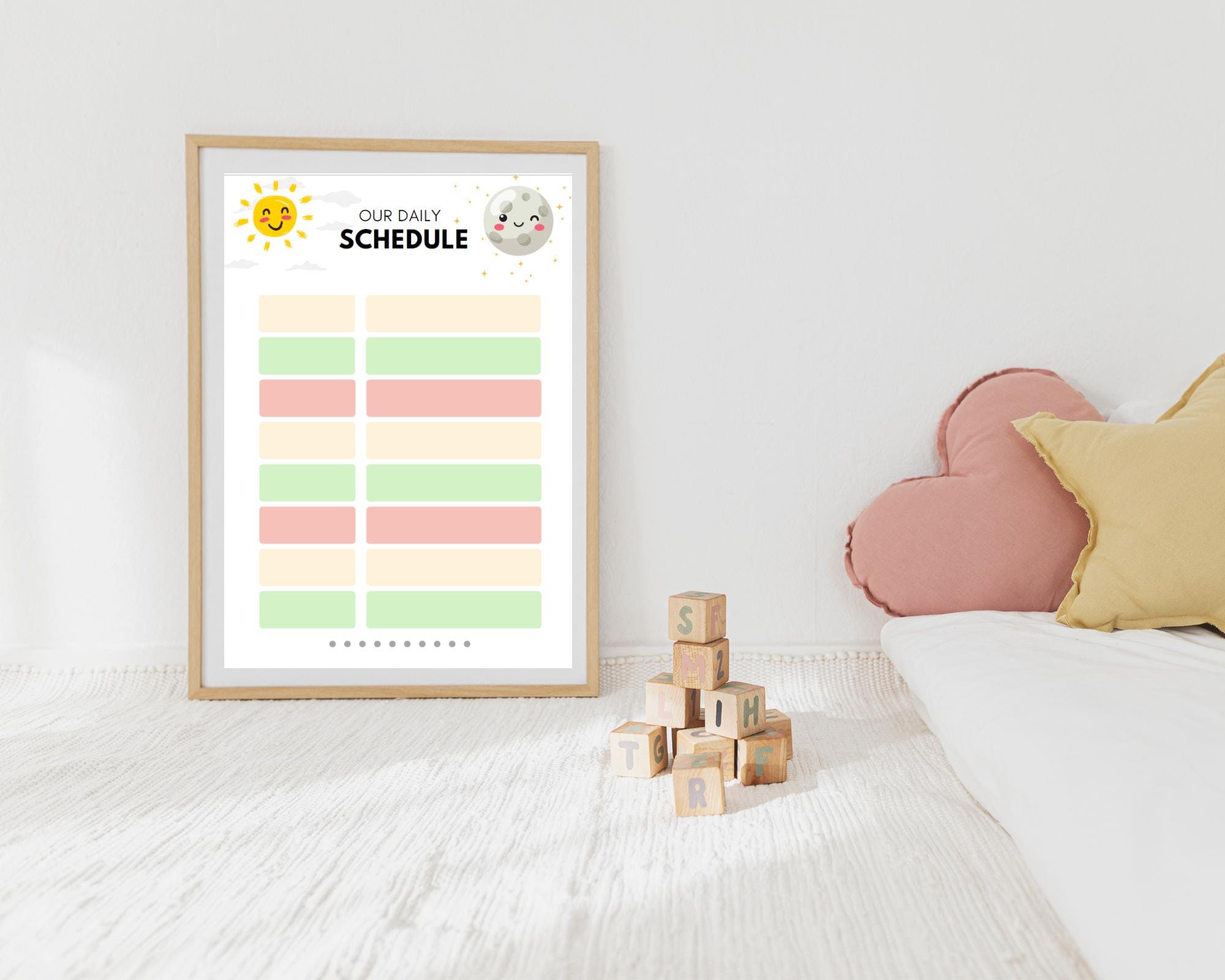 Kids Daily Schedule Planner: Fun Printable Routine Chart (A4) - Etsy