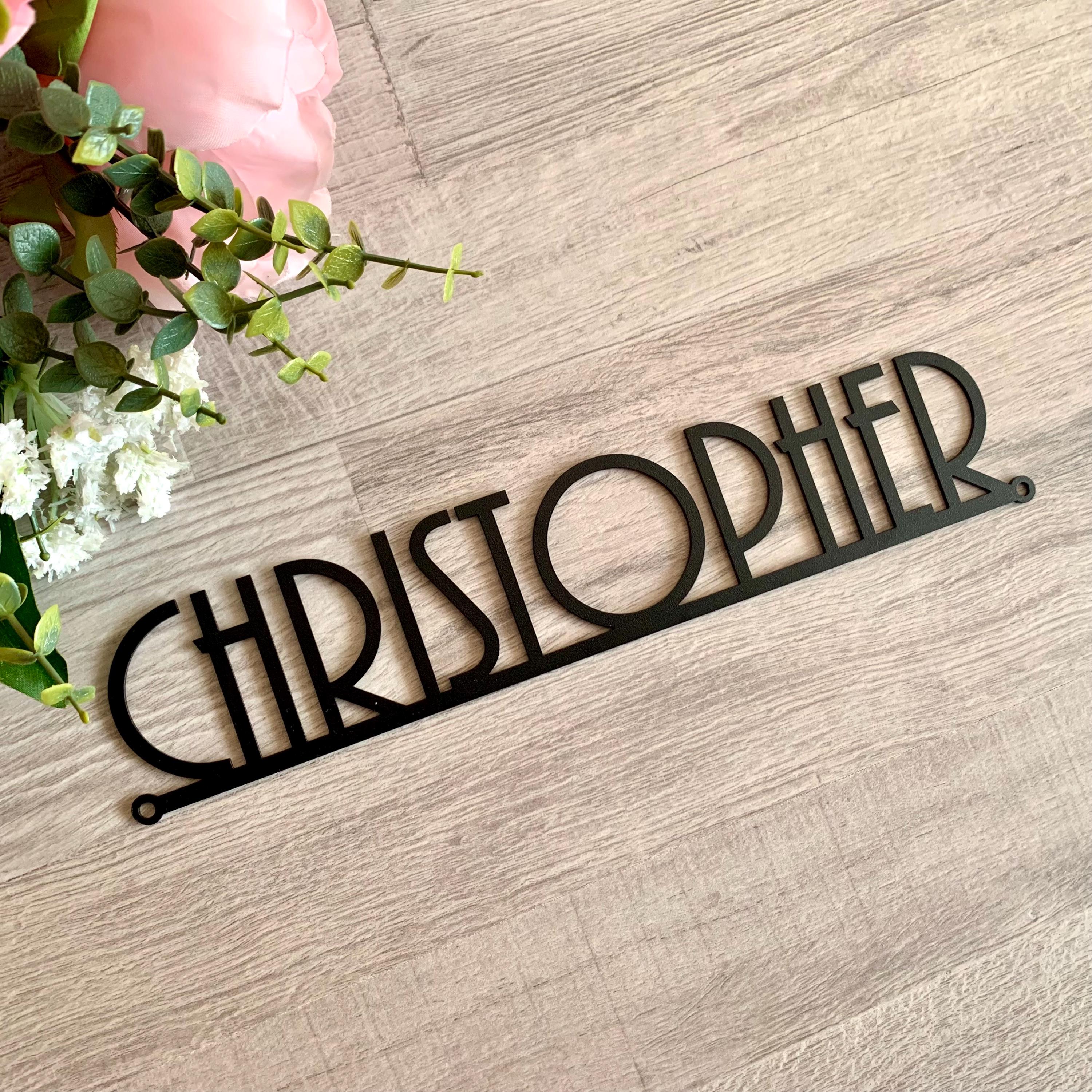 Custom Metal Office Sign, Personalized Name, Business Wall Decor, Laser ...