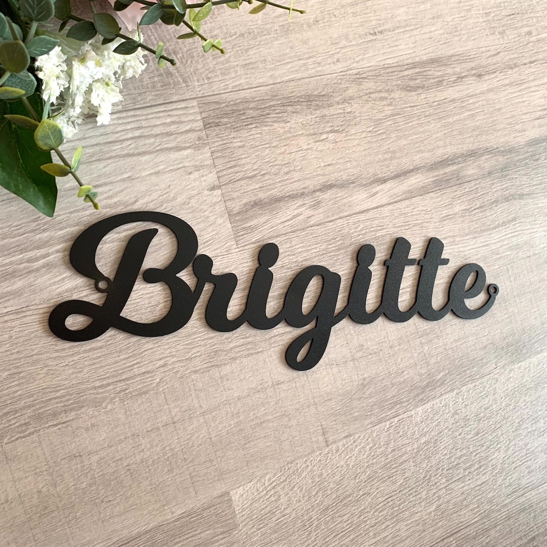 Custom Metal Script Words - Personalized Laser Cut Letters - Sign for ...