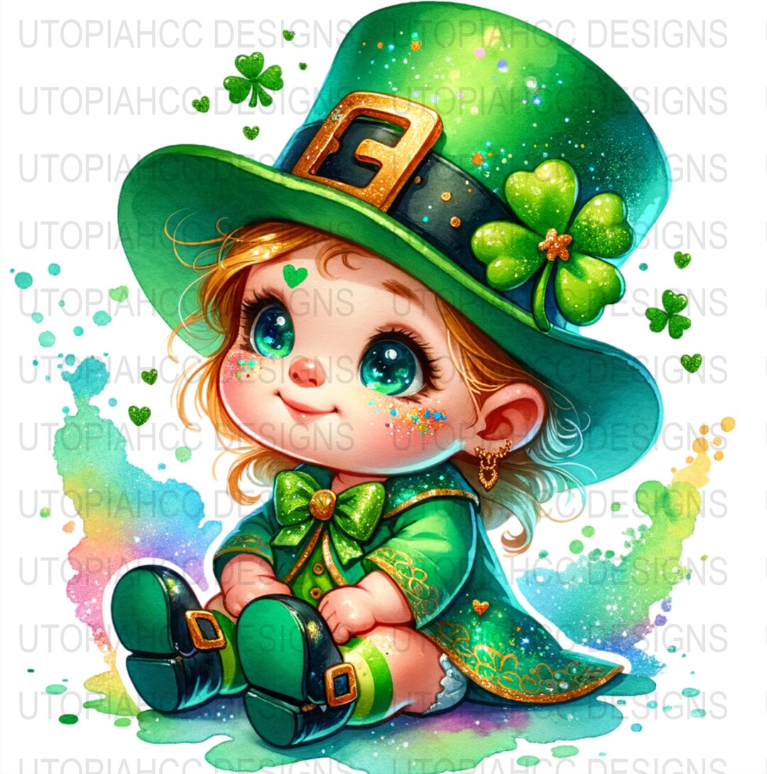 Baby Leprechaun PNG, Shamrock Clipart, St Patrick's Day PNG, Lucky ...
