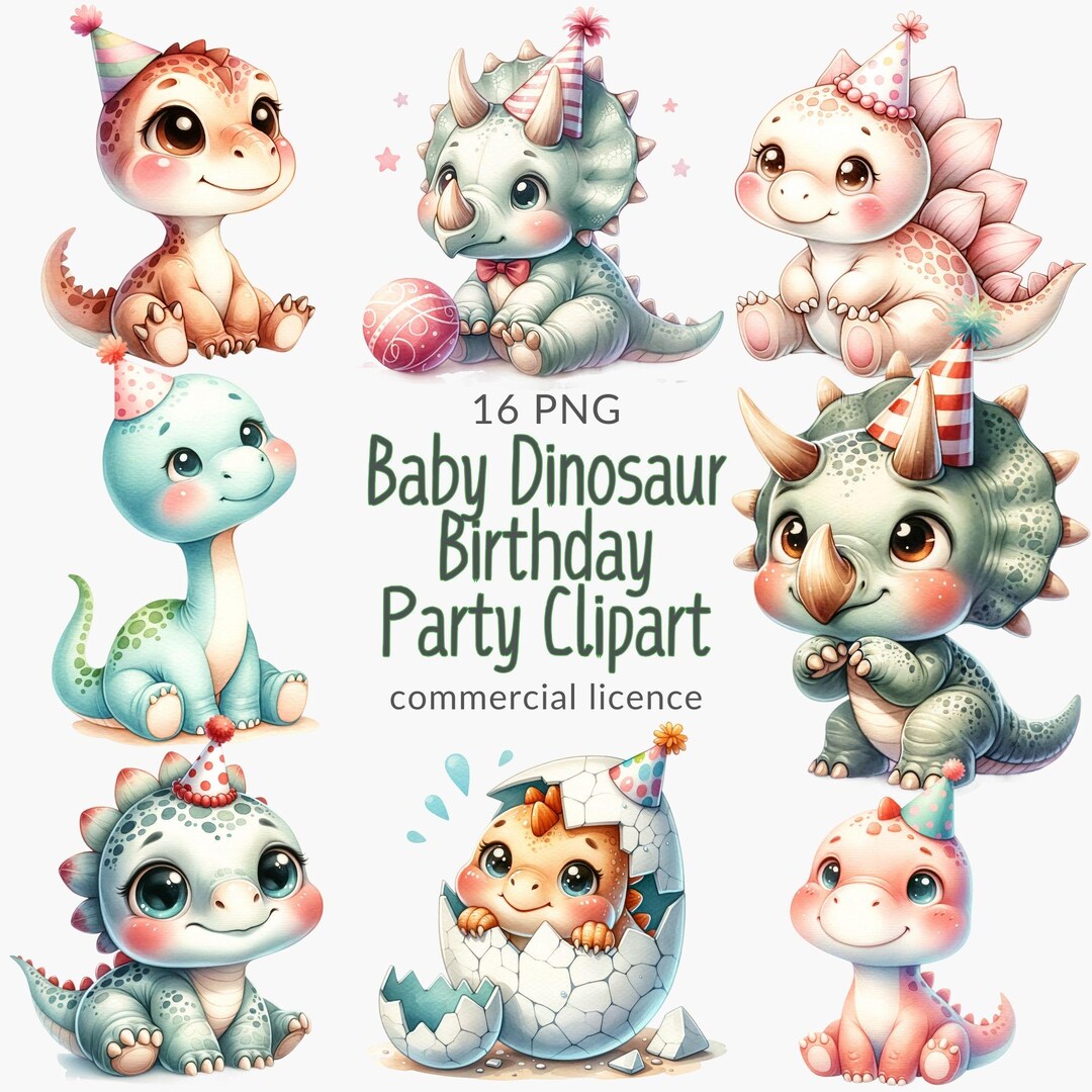 Cute Animal Birthday Party Clipart, Animal Party PNG, Kids Party PNG ...