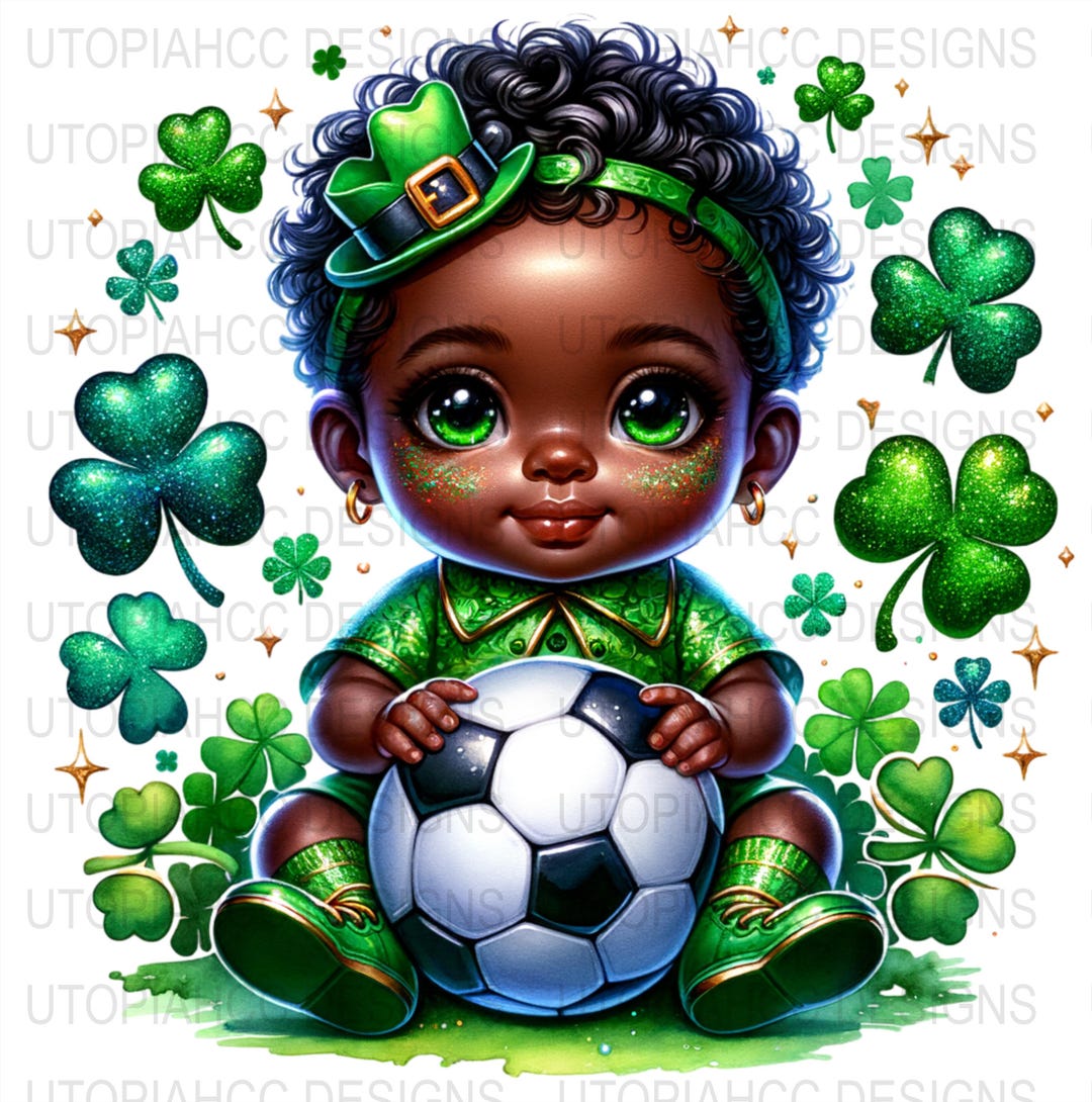 Baby Leprechaun Clipart, Cute Shamrock PNG, St Patricks Day PNG, 4 Leaf ...