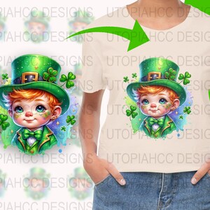 Baby Leprechaun Clipart for St Patricks Day, Cute Leprechaun PNG With ...