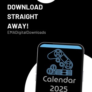 Cool 2025 Gamer Calendar / 2025 Streamer Calendar / 2025 Day Planner - Etsy