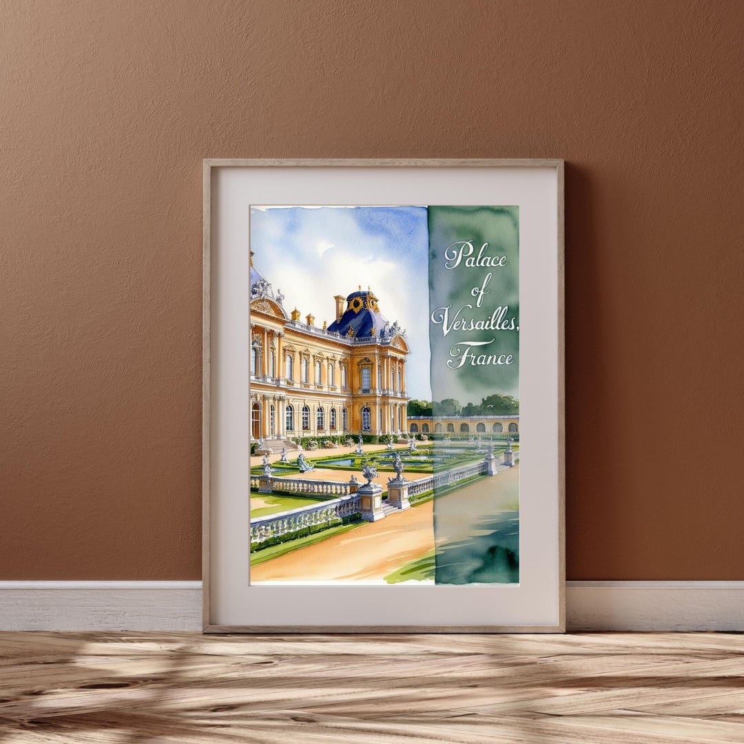 Versailles Palace - France Travel Art, Printable City Poster, Tourist ...