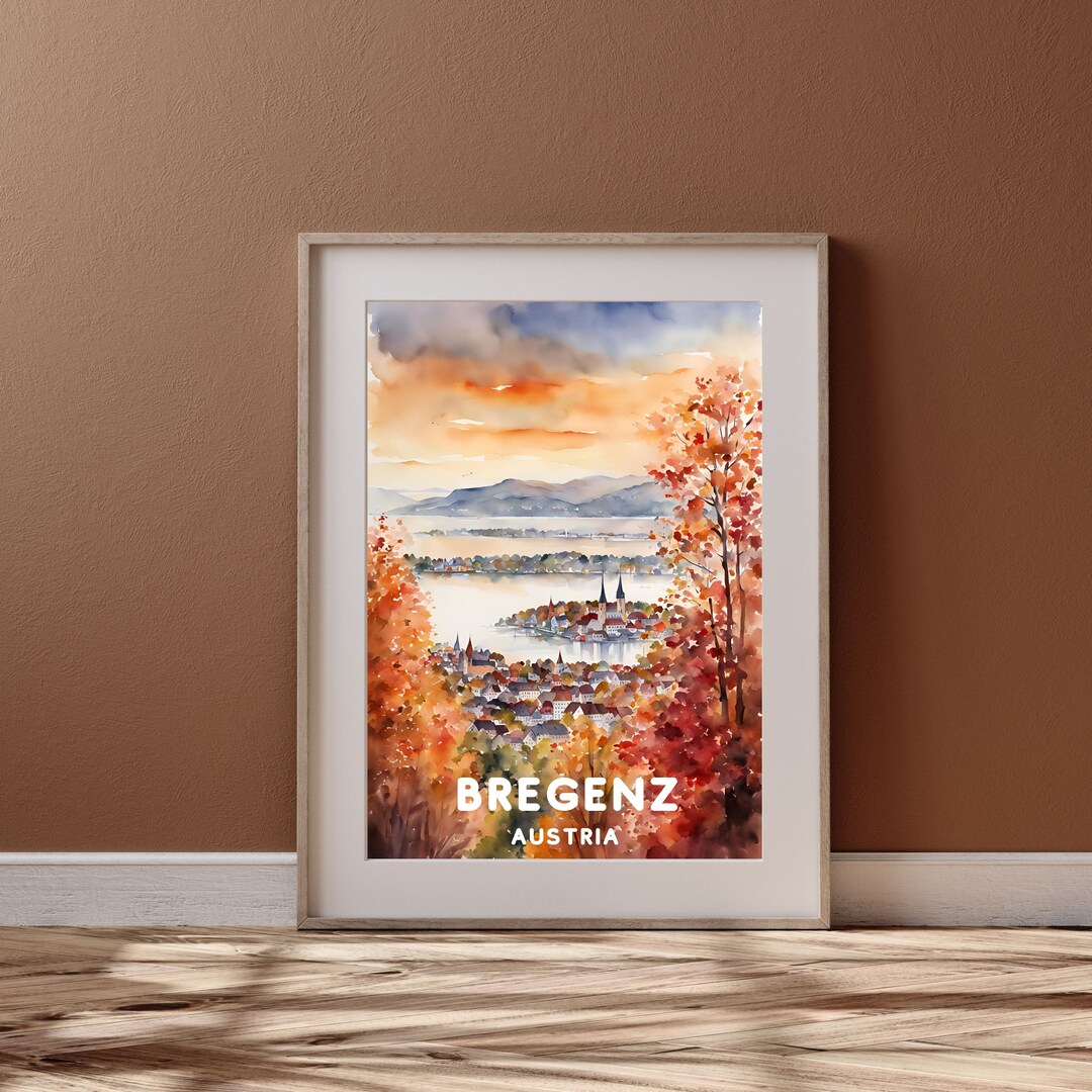 Bregenz Travel Art, Printable Bregenz City Poster, Austria Gift ...
