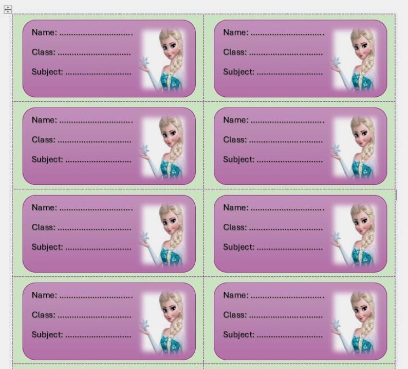 Magical Frozen Fun, Printable Elsa Themed Name Tags for Kids - Etsy UK