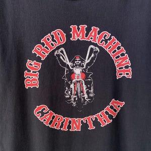 Vintage Big Red Machine Support Hells Angels Skull Tee Shirt - Etsy