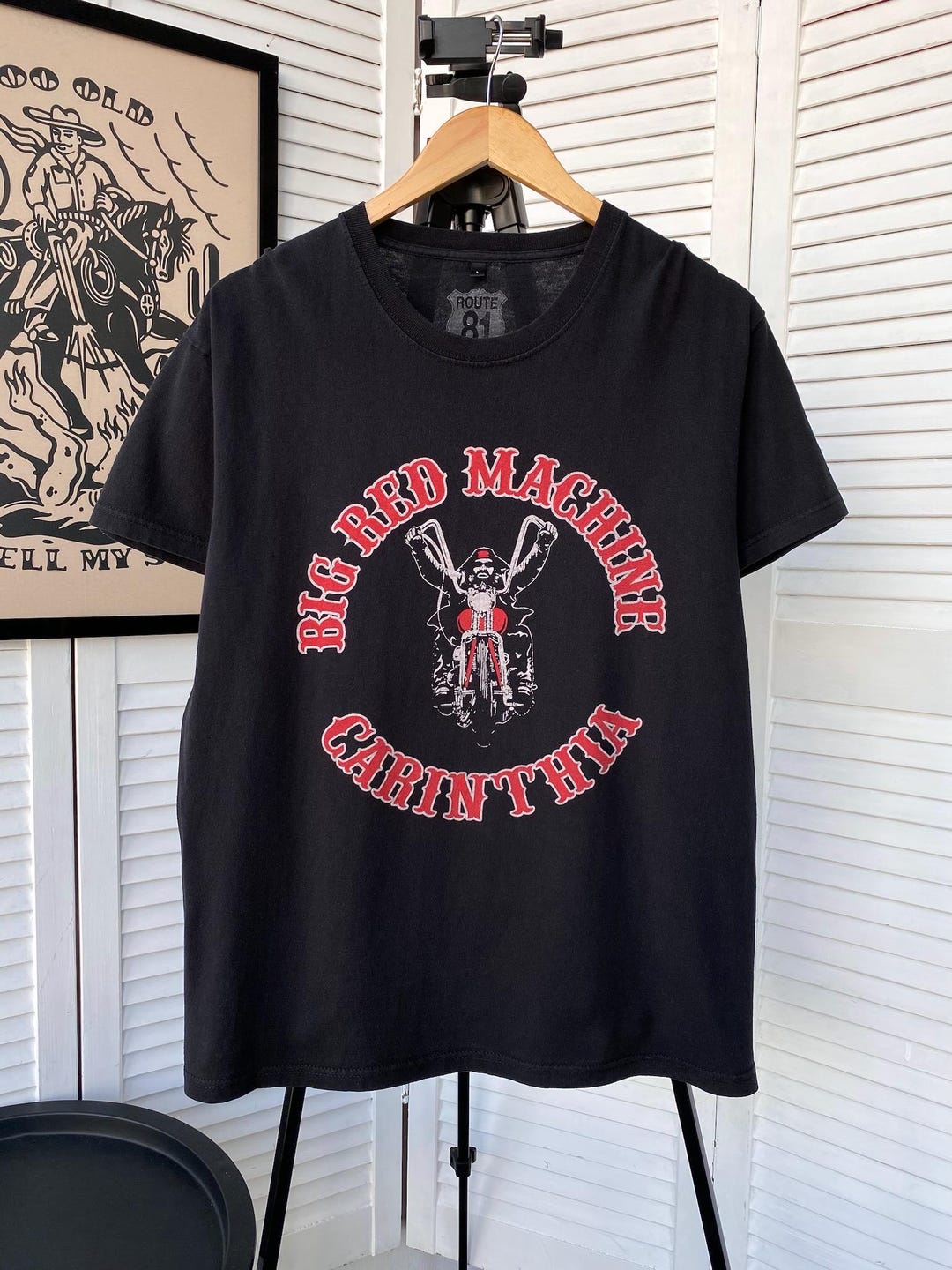 Vintage Big Red Machine Support Hells Angels Skull Tee Shirt - Etsy