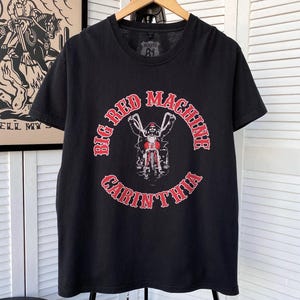 Vintage Big Red Machine Support Hells Angels Skull Tee Shirt - Etsy
