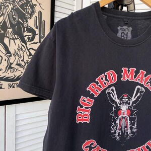 Vintage Big Red Machine Support Hells Angels Skull Tee Shirt - Etsy