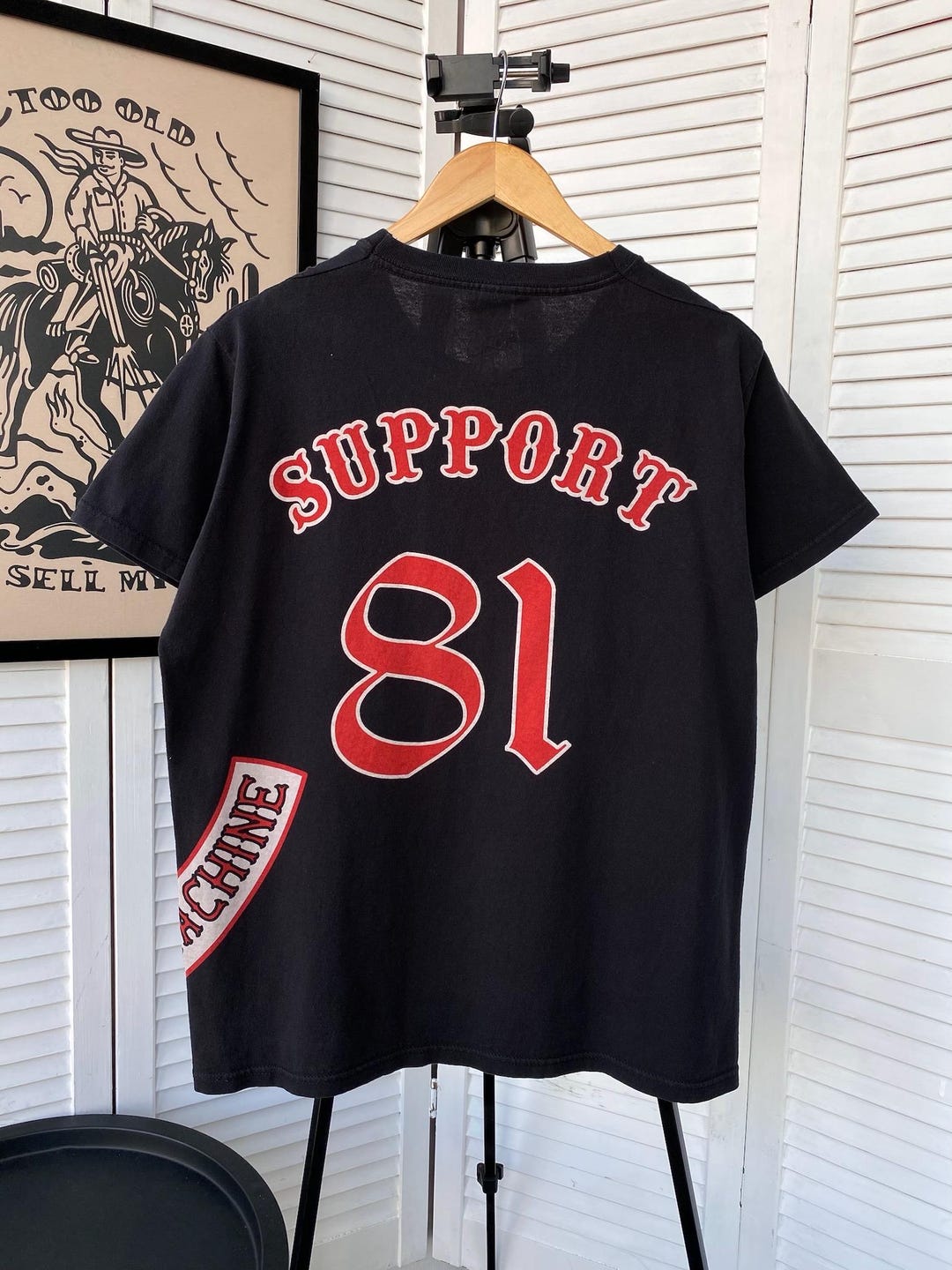 Vintage Big Red Machine Support Hells Angels Skull Tee Shirt - Etsy