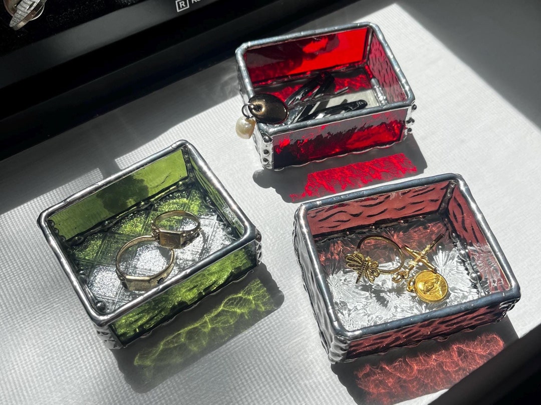 Various Small Stained Glass Boxes - Etsy