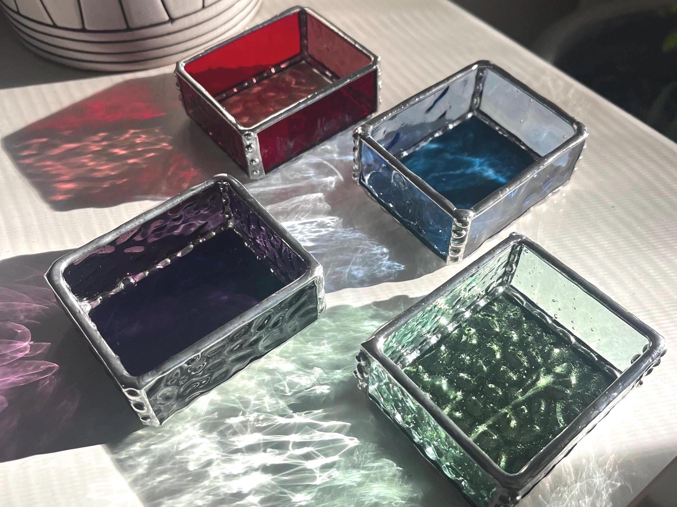 Various Small Stained Glass Boxes - Etsy