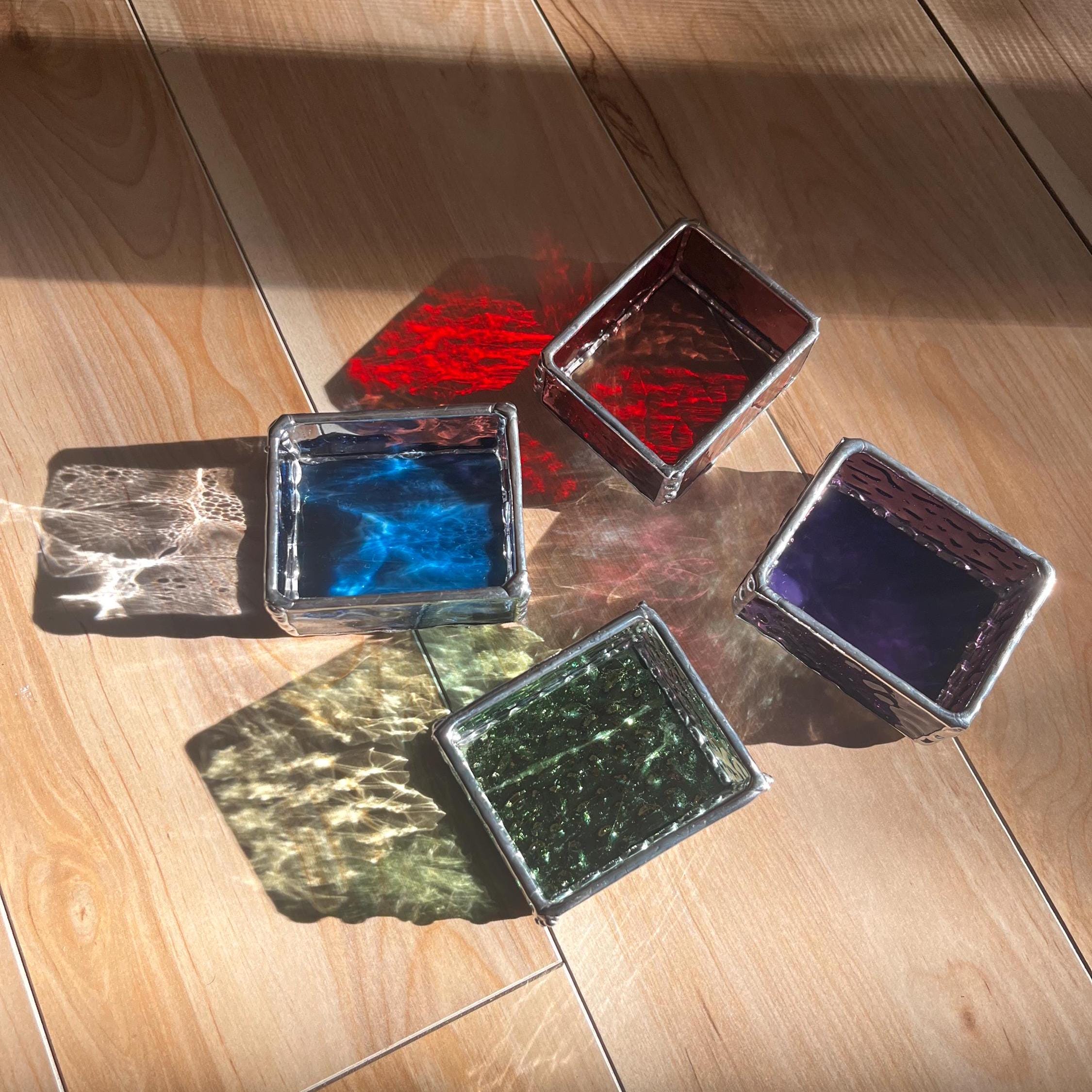 Various Small Stained Glass Boxes - Etsy