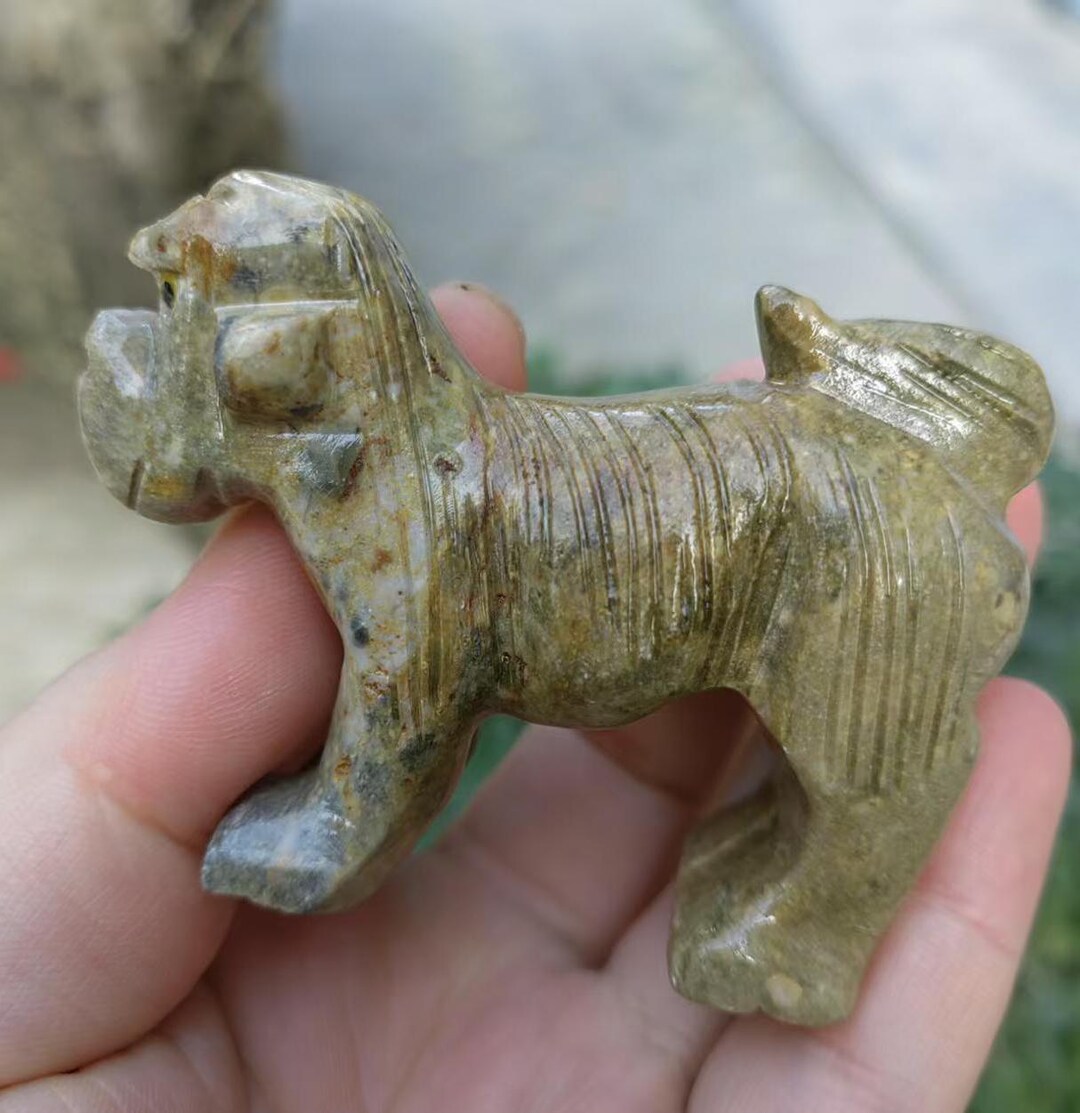 Crystal Healing Decor Soapstone Hand-carved Animal Charm Totem Jade ...