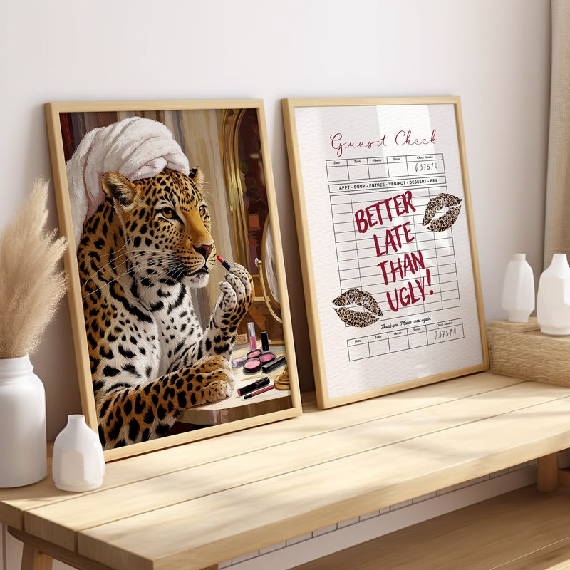 Leopard Bathroom - Etsy