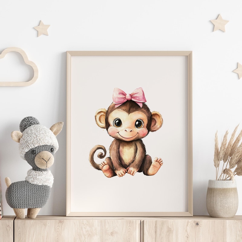 Monkey Nursery Decor - Etsy