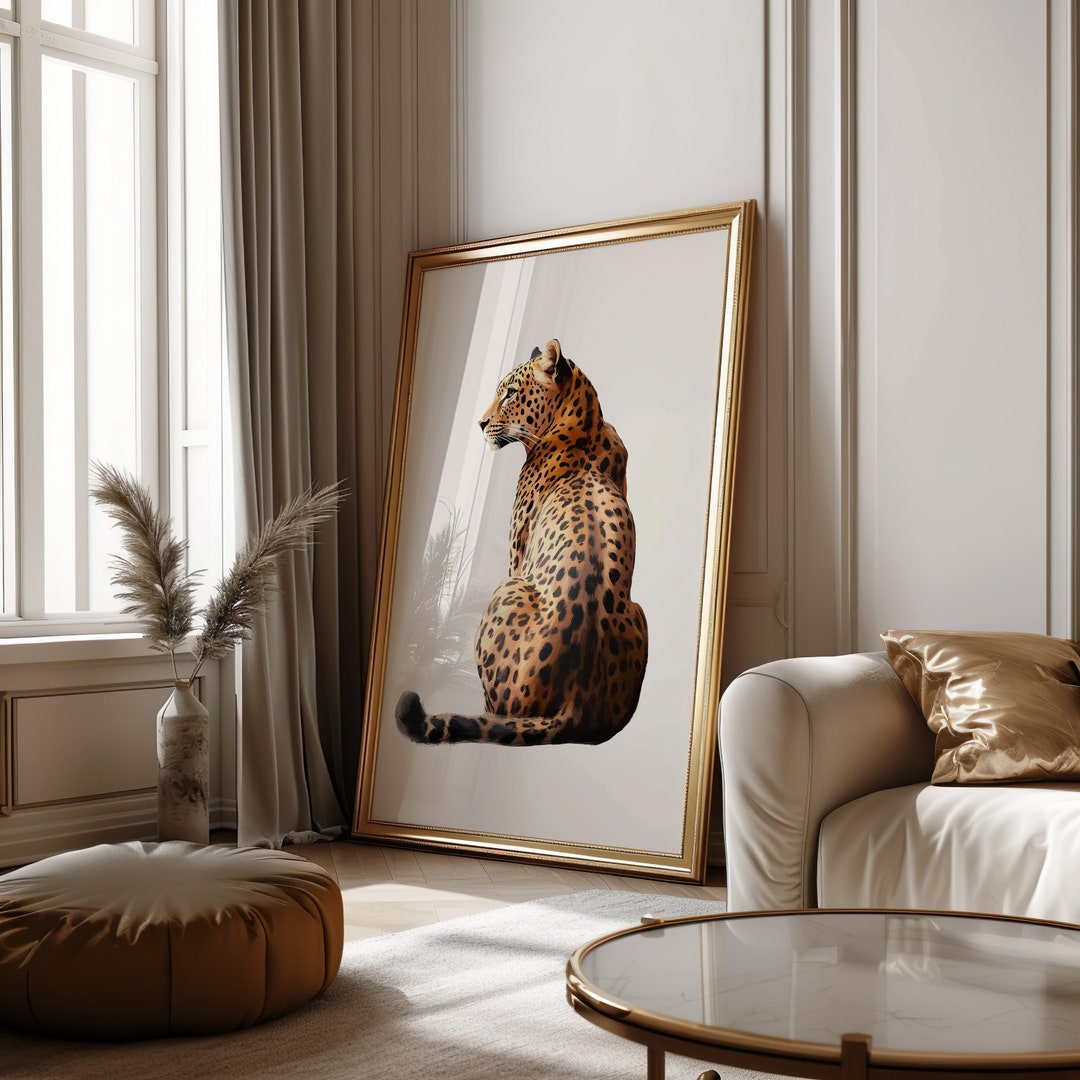 Trendy Leopard Wall Art Print Home Decor Cheetah Print Jungle Poster ...