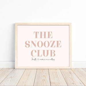 The Snooze Club Trendy Horizontal Wall Art Beige Printable Bedroom ...