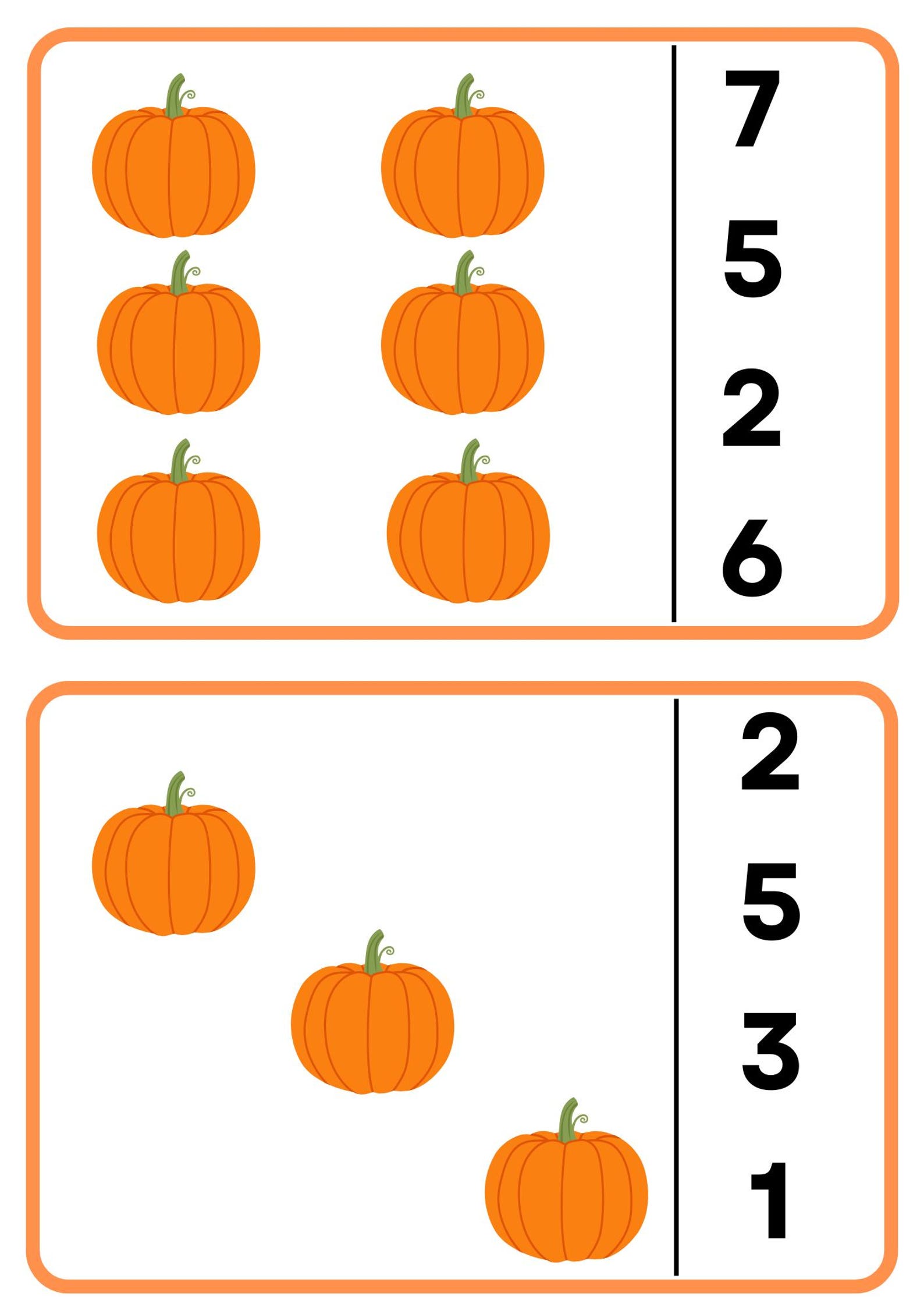 Pumpkin Pegboard Counting Numbers Halloween Maths Class Resource ...