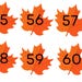 1-100 Number Display Autumn Leaves Counting Addition Subtraction Maths ...