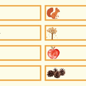 Autumn Labels Name Tags Resource Labels Classroom Organisation ...