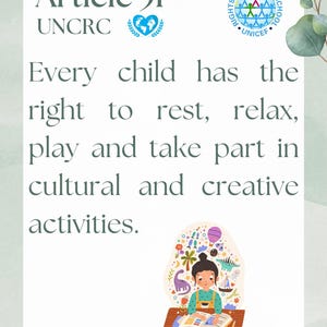 Article 31 RRS Rights Respecting School UNCRC Class Charter Unicef ...