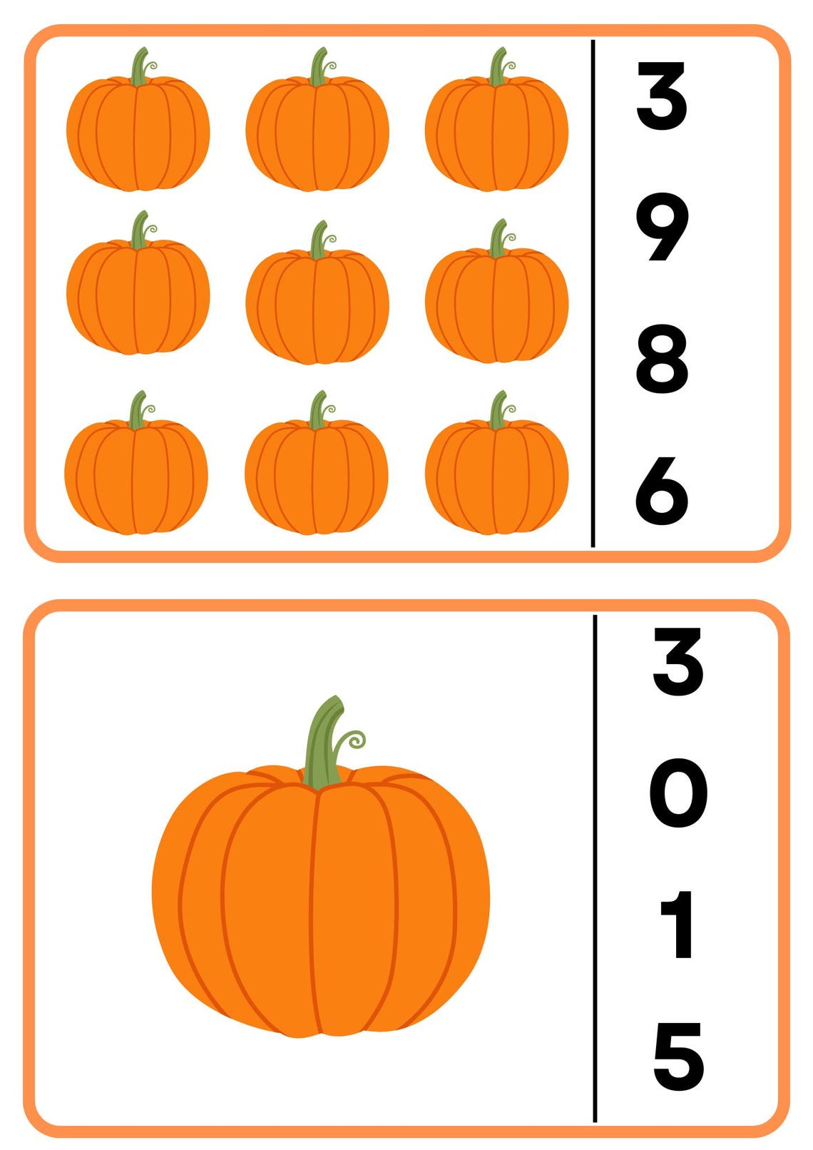 Pumpkin Pegboard Counting Numbers Halloween Maths Class Resource ...
