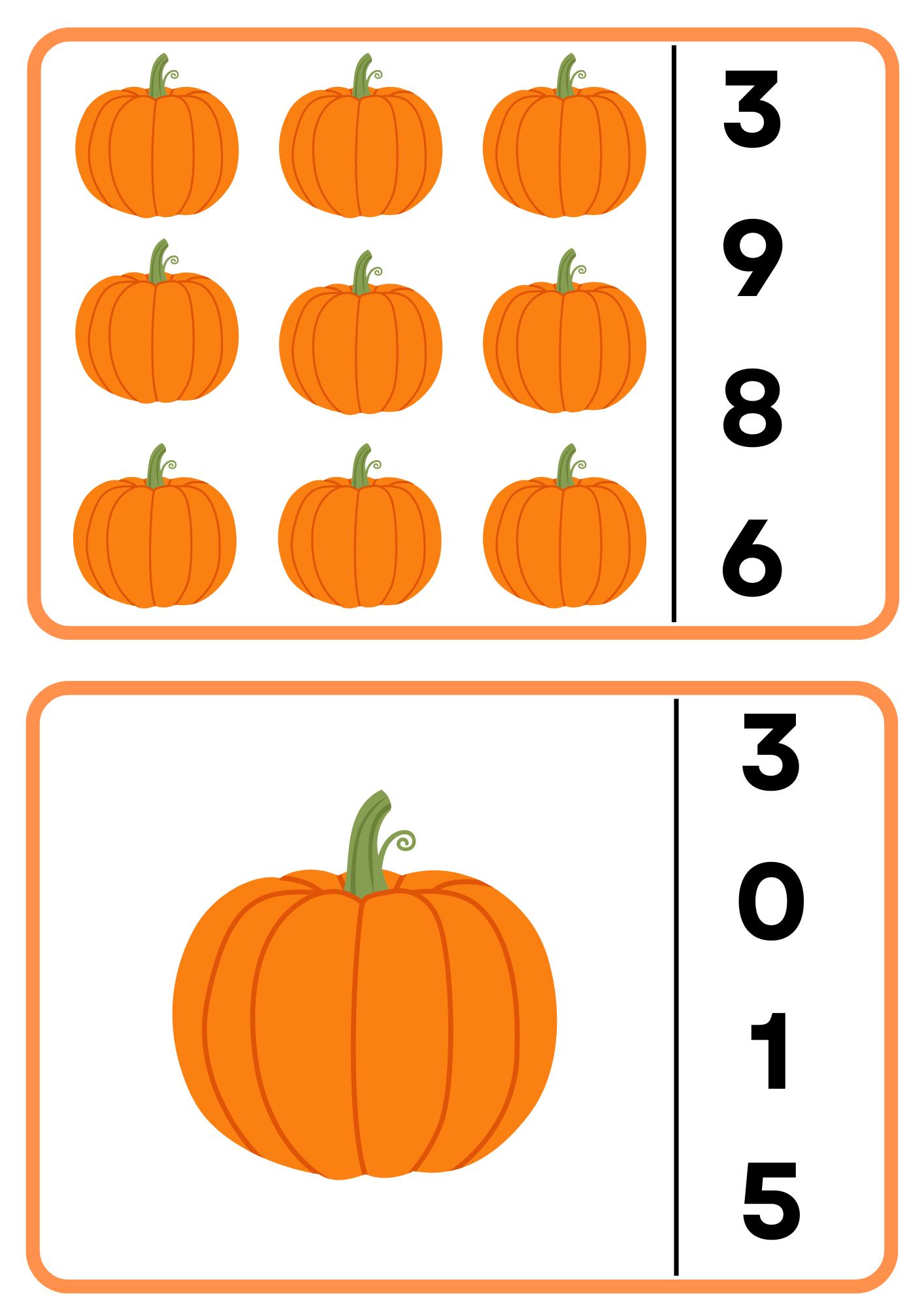 Pumpkin Pegboard Counting Numbers Halloween Maths Class Resource ...