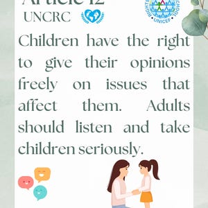 Article 31 RRS Rights Respecting School UNCRC Class Charter Unicef ...