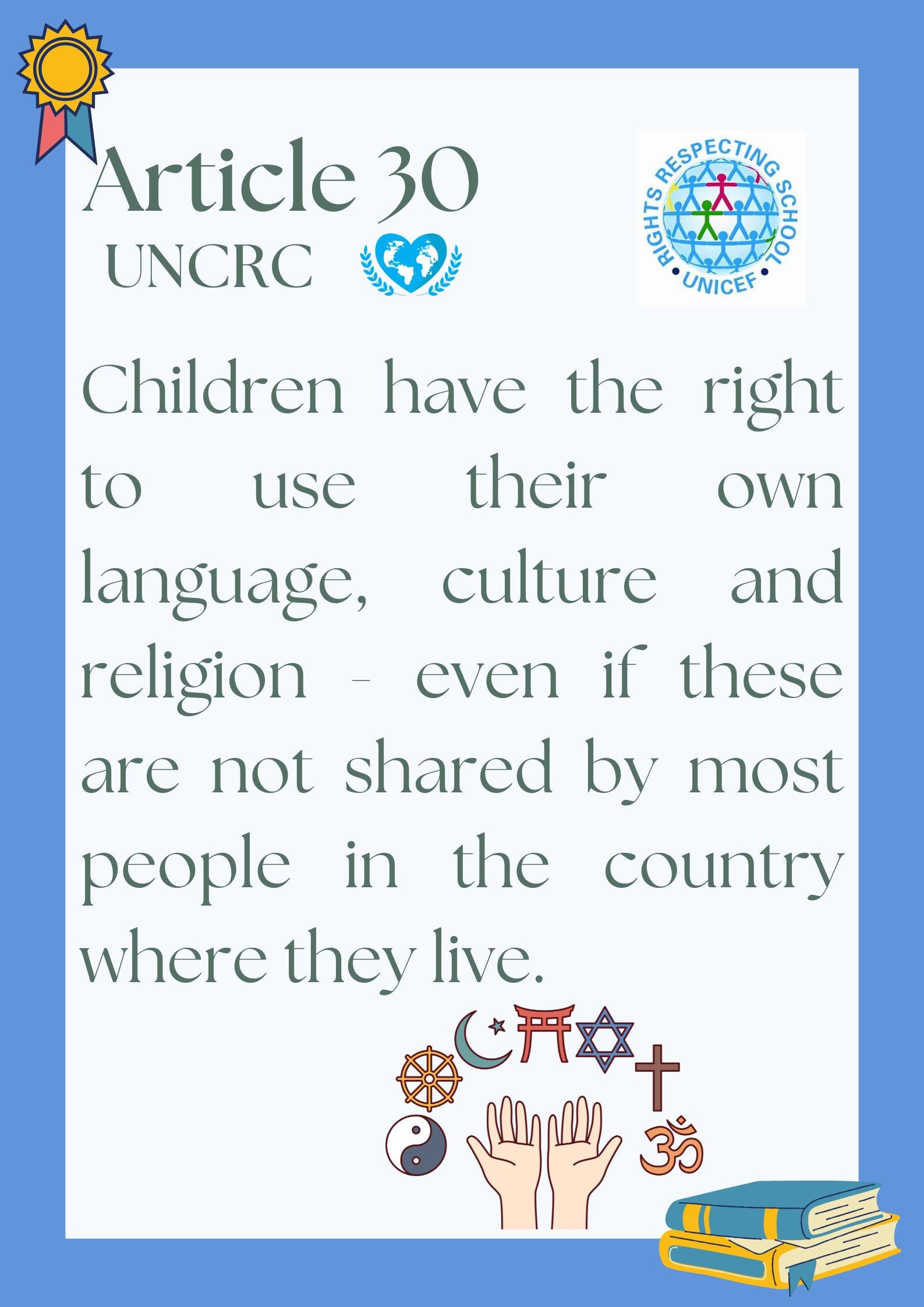 RRS Posters Rights Respecting School Class Pack Uncrc Unicef Classroom ...