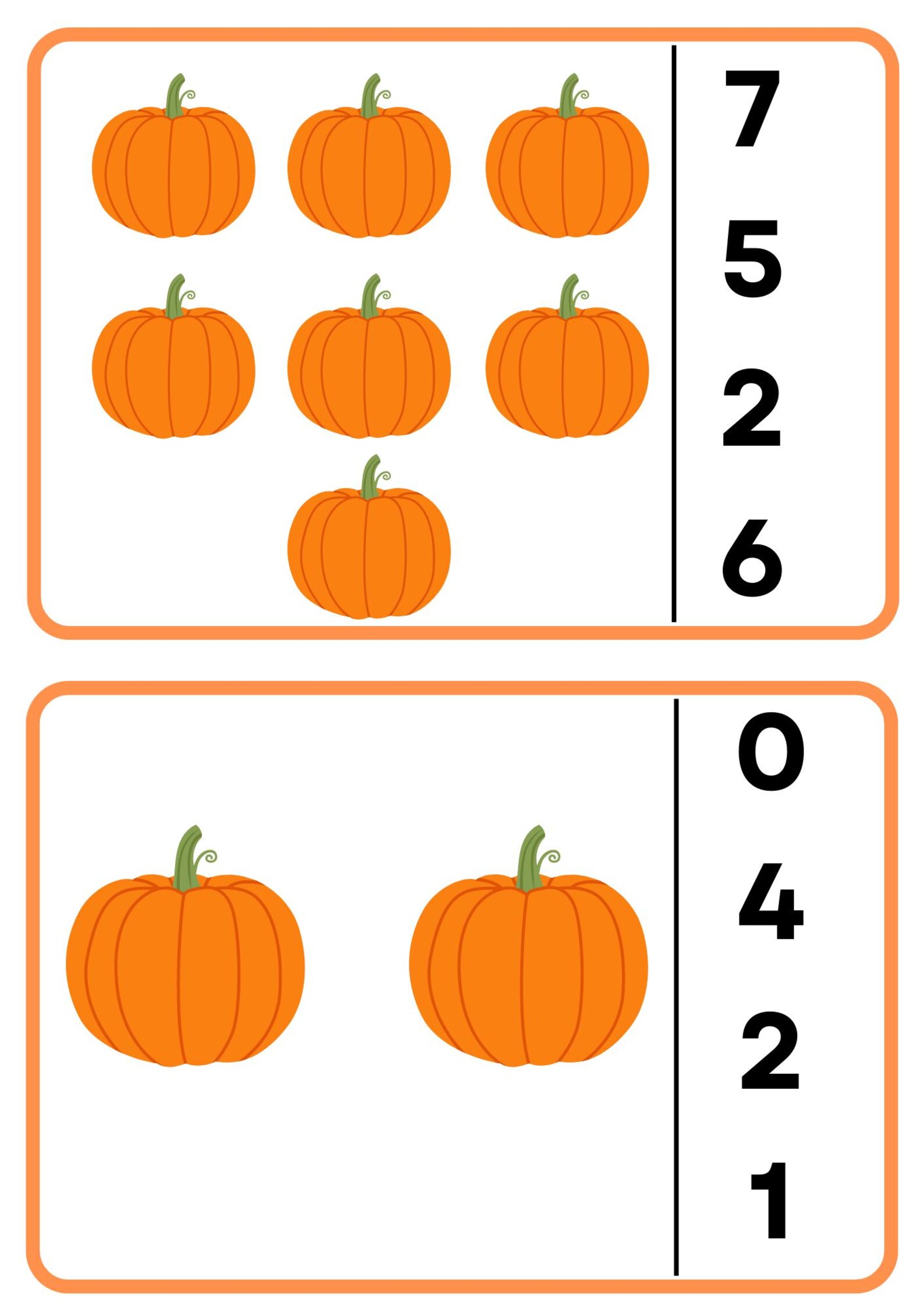 Pumpkin Pegboard Counting Numbers Halloween Maths Class Resource ...