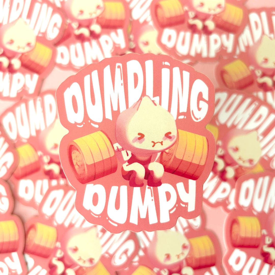 Dumpling Dumpy Sticker | Matte Die Cut Sticker | 2.75" - Etsy