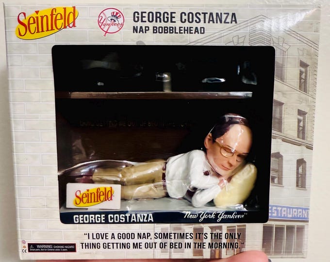 George Costanza Bobblehead/yankee Stadium Seinfeld Night/rare Yankee ...