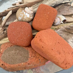 Surf Tumbled Antique Bricks - NYC Beach Finds, Garden Art (4 Pc) - Etsy