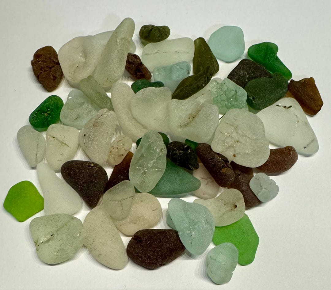 Genuine Crackle Sea Glass: Bonfire Glass Pieces for Crafts & Jewelry - Etsy