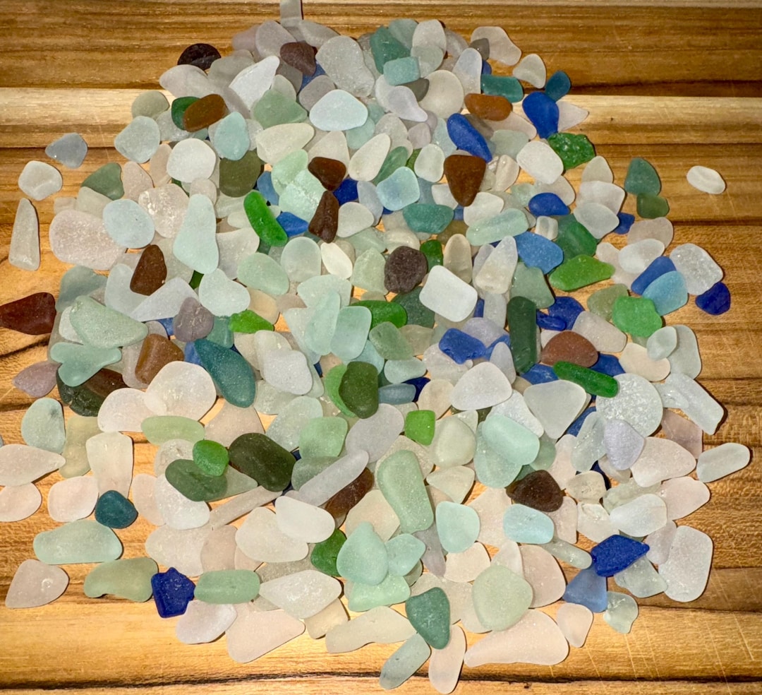 5 or 10 Ozs of Tiny Micro Genuine Sea Glass, Ocean Tumbled Glass for ...