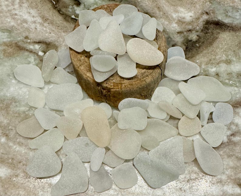 Genuine Sea/beach Glass, FLAWLESS WHITES, Jewelry Quality, DIY Crafts ...